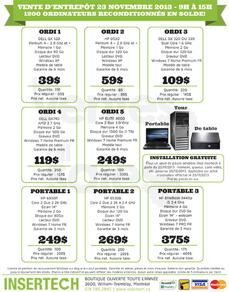 Computers, laptops & screens warehouse sale - 15th anniversary ...